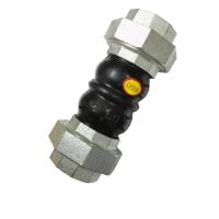 China Screw Threaded Rubber Expansion Joint SS304 DN15-DN80 1/2-3 Inch for Vibration Absorption for sale