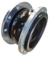 China EPDM NBR Single Sphere Flange Rubber Expansion Joint - 150 PSI Pressure Rating, 32mm to 3000mm Sizes for sale