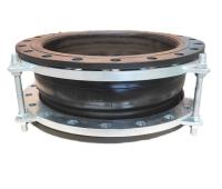 China 24 Inch DN600 Flange Zinc Plated Flexible Expansion Joint with Neoprene Galvanized Limit - 10-40 Bar Pressure Rating for sale