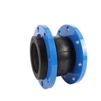 China EPDM Flexible PN16 Flange Rubber Bellows Expansion Joint - Single Ball Pipe Connector 32-1200mm with 0.25-6.4MPa Pressure Rating for sale