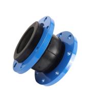 China EPDM Flexible PN16 Flange Rubber Bellows Expansion Joint - Single Ball Pipe Connector 32-1200mm with 0.25-6.4MPa Pressure Rating for sale