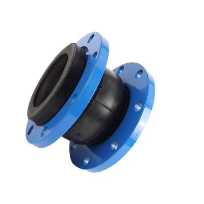 China EPDM Flexible PN16 Flange Rubber Bellows Expansion Joint - Single Ball Pipe Connector 32-1200mm with 0.25-6.4MPa Pressure Rating for sale