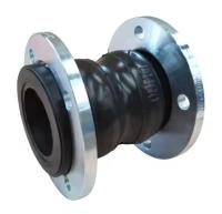 China DN250 Double Flanged Rubber Bellows Expansion Joint - 15 Bar Pressure Rating, Full Vacuum Capability for sale