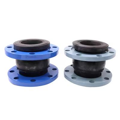 China Carbon Steel Flanged EPDM Rubber Expansion Joint DN100 PN16 Chemical Acid Alkali Resistant for sale