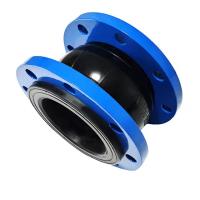 China Stainless Steel Flange Single Ball Rubber Joint Flexible Bellow Anti Vibration DN32-DN1600 for sale