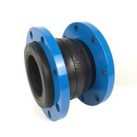China EPDM Flexible PN16 Flange Rubber Bellows Expansion Joint - Single Ball Pipe Connector 32-1200mm with 0.25-6.4MPa Pressure Rating for sale