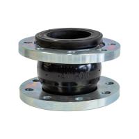 China DN250 PN16 Flanged Rubber Bellows Connector EPDM ANSI 150lb Rubber Expansion Joint for sale