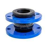 China Carbon Steel Galvanized Flange Single Sphere EPDM Flexible Rubber Expansion Joint 32-3000mm with 15° Deflection for sale