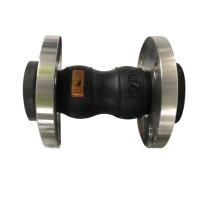 China EN1092 PN16 DN25 Oil Resistant NBR Double Sphere Expansion Joint with 165mm Length and 35° Angular Displacement for sale