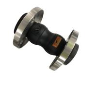 China EN1092 PN16 DN25 Oil Resistant NBR Double Sphere Expansion Joint with 165mm Length and 35° Angular Displacement for sale