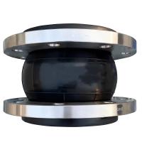 China DIN PN16 6 Inch EPDM Galvanized Carbon Steel Flanged Rubber Expansion Joint with 15° Deflection Angle for sale
