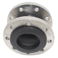 China DN300 PN16 SS304 Flanged EPDM Single Arch Rubber Expansion Joint Flexible Connector for sale