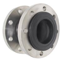 China Ss304 Single Sphere Rubber Expansion Joint Galvanized Flange Flexible Rubber Joint for sale