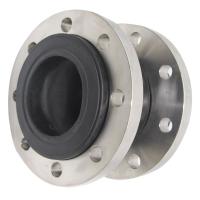 China DN300 PN16 SS304 Flanged EPDM Single Arch Rubber Expansion Joint Flexible Connector for sale