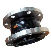 China 6 Inch Carbon Steel Flanged Single Ball Rubber Expansion Joint 150mm Length for sale
