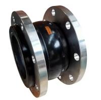 China PN16 DN150 Oil Resistant NBR Single Sphere Flex Connector with Galvanized Carbon Steel Flanges - 180mm Length, 15° Deflection for sale