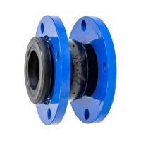 China Carbon Steel Galvanized Flange Single Sphere EPDM Flexible Rubber Expansion Joint 32-3000mm with 15° Deflection for sale