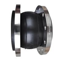 China EPDM Single Ball Rubber Joint with Metal Flange Flexible Bellows for Pipes DN32-DN1800 for sale