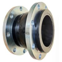 China EPDM Single Sphere Rubber Expansion Joint DN150 PN16 Flange Connector with 180mm Length and 15° Deflection Angle for sale