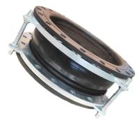 China 24 Inch DN600 Flange Zinc Plated Flexible Expansion Joint with Neoprene Galvanized Limit - 10-40 Bar Pressure Rating for sale