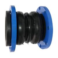 China 10 Inch Stainless Steel EPDM Flexible Rubber Expansion Joint Double Sphere - 2.5 MPa Pressure, -20°C to 150°C Temperature Range for sale