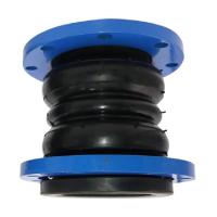 China 10 Inch Stainless Steel EPDM Flexible Rubber Expansion Joint Double Sphere - 2.5 MPa Pressure, -20°C to 150°C Temperature Range for sale