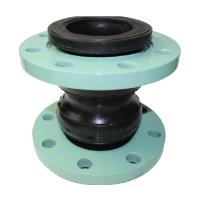 China EPDM Double Sphere Rubber Expansion Joint with Metal Flange - Neoprene Compensator for Industrial Piping Systems for sale