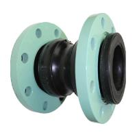 China EPDM Double Sphere Rubber Expansion Joint with Metal Flange - Neoprene Compensator for Industrial Piping Systems for sale