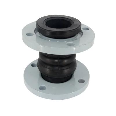 China DN200 Double Sphere Rubber Expansion Joint Flanged Galvanized Cast Iron 8 Inch 325mm for sale