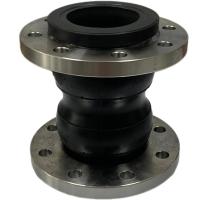 China EPDM Double Sphere Rubber Expansion Joint Flange Connector 1.6MPa Flexible Bellows for sale