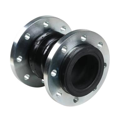 China EPDM Rubber Expansion Joint Double Ball Flexible Connector 40-600mm Diameter with Stainless Steel Flanges for sale