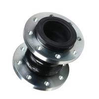 China EPDM Rubber Expansion Joint Double Ball Flexible Connector 40-600mm Diameter with Stainless Steel Flanges for sale