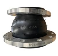 China DIN PN16 Concentric Reducing Rubber Expansion Joint with EPDM Body and Galvanized Steel Flanges, DN15-DN4000 Size Range, 6-40 Bar Pressure for sale