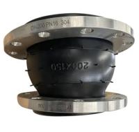 China DIN PN16 Concentric Reducing Rubber Expansion Joint with EPDM Body and Galvanized Steel Flanges, DN15-DN4000 Size Range, 6-40 Bar Pressure for sale