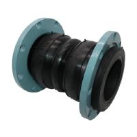 China DN100 Double Ball Flange End EPDM Rubber Bellows Flexible Rubber Expansion Joint for sale