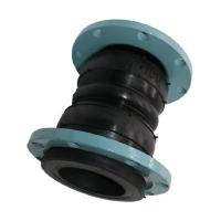 China DN100 Double Ball Flange End EPDM Rubber Bellows Flexible Rubber Expansion Joint for sale
