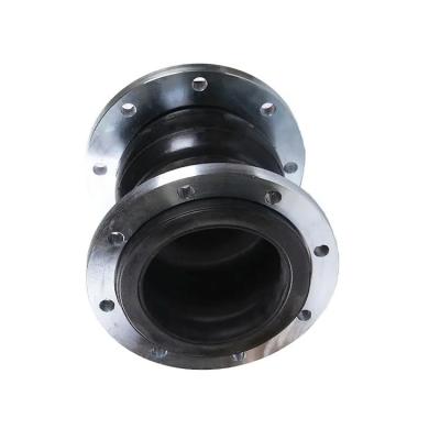 China DN125 Flanged Double Ball Flexible Rubber Expansion Joint - Carbon Steel Threaded Telescopic Design with 230mm Length and 1.0-2.5MPa Pressure Rating for sale