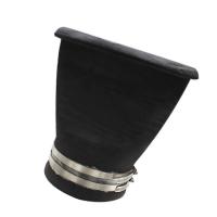 China DN200 PN10 Clamp EPDM Duckbill Valve 375mm Length for Sewage Outlet Treatment Systems for sale