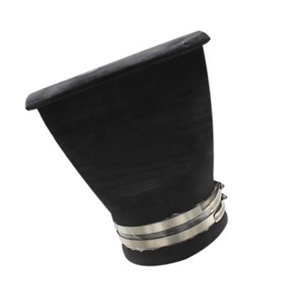 China DN200 PN10 Clamp EPDM Duckbill Valve 375mm Length for Sewage Outlet Treatment Systems for sale