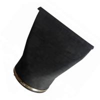 China Clamp Type Rubber Duckbill Check Valve DN150 EPDM for Seawater Applications - 350mm Length 275mm Flange for sale