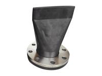 China 8-Inch EPDM Flanged Duckbill Check Valve with 420mm Length and 338mm Flange OD for Weather-Resistant Backflow Prevention for sale