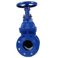 China 8 Inch 200mm PN16 Cast Iron Rising Stem Sluice Gate Valve with 150 N.m Torque and ANSI B16.10 Compliance for sale