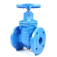 China 6 Inch 150mm Handwheel Rubber Sealed Flange Gate Valve PN16 for Water Systems for sale