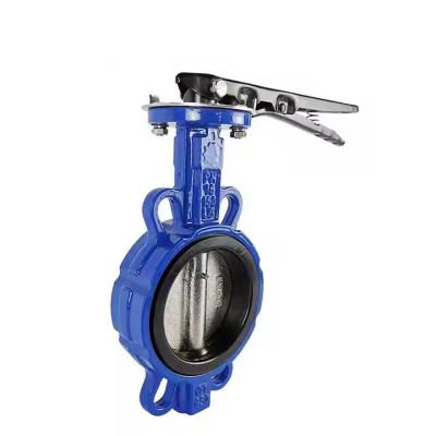 China DN250 ANSI 150LB Cast Iron Clamp Butterfly Valve with Handle 10 Inch for sale