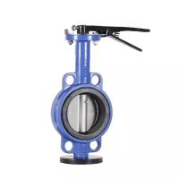 China Centerline Concentric Wafer Butterfly Valve DN100 PN16 with EPDM Seat and Handle Operation for Industrial Flow Control for sale