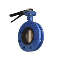 China BS 4504 Stainless Steel Double Flange Concentric Butterfly Valve DN 50-600 with 3-Eccentric Metal Seal Design for sale