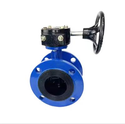 China Industrial Turbine Double Flange Cast Steel Butterfly Valve with PTFE Liner - DN50 to DN2000, 1.6MPa Pressure Rating for sale
