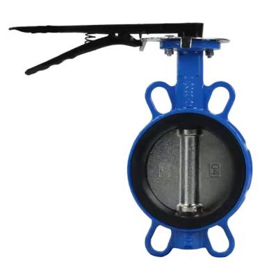 China DN50 PN16 Ductile Iron Handle Clamp Butterfly Valve with Bolted Connections - 42mm Length, -20°C to 120°C Range for sale