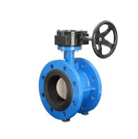 China EN 1092-2 DN600 Cast Iron Butterfly Valve with Turbine Operation for Industrial Pipeline Systems for sale