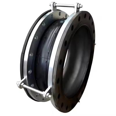 China 32-Inch DN800 Fully Sealed Rubber Expansion Joint for Large Diameter Carbon Steel Flange Face Applications for sale